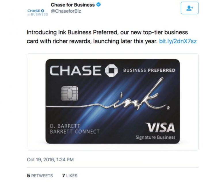 【Chase持续发力】Chase官方确认即将推出新版Ink商业卡，Ink Preferred 高达80,000开卡奖励！ | 北美牧羊场