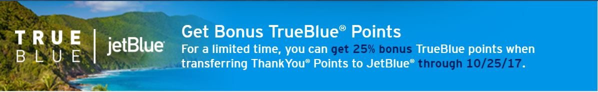 Citi-ThankYou-25pct-Transfer-Bonus-to-JetBlue | 北美牧羊场
