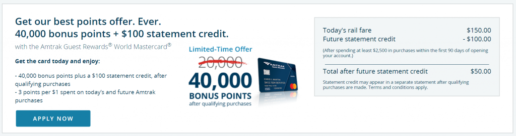 FNBO Amtrak Guest Rewards 信用卡介绍【2024.2.20 限时高额offer 40,000点】 | 北美牧羊场