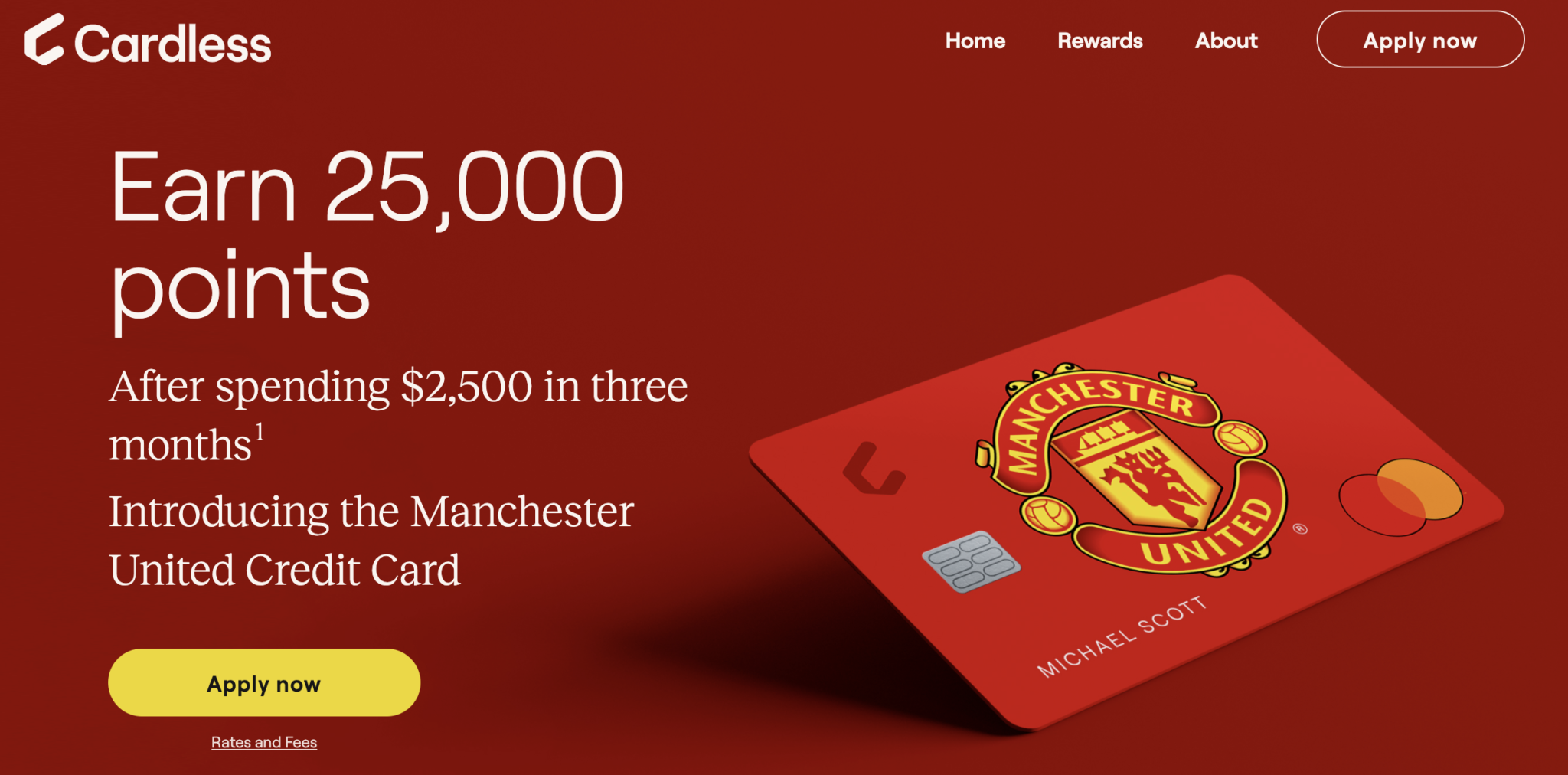 Cardless曼联信用卡$250开卡奖励 | 北美牧羊场