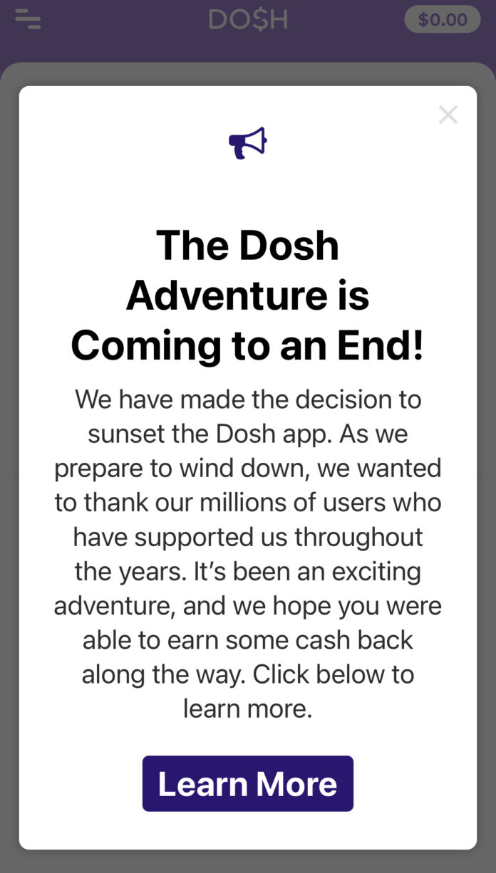 Dosh返现APP介绍【2025.1 Dosh要关闭了，赶紧cash out】 | 北美牧羊场